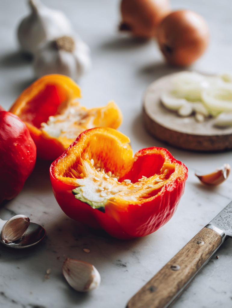Stuffed Peppers Recipe: A Rustic Twist with Spiced Lentil Filling ...